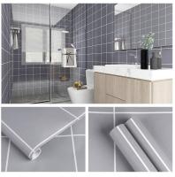 China Ceramic Tile Brick Design Waterproof Wallpaper for Kitchen 3D PVC Self Adhesive Tile Wall Sticker for sale
