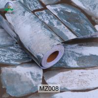China 5m Roll 3D Effect Brick Stone Wallpaper Waterproof 3D Brick Wall Stickers for sale