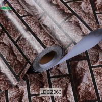 China Water-proof Self Adhesive 3D Brick Wallpaper for PVC Wall Covering Wallpaper 3D Wall Coating for sale