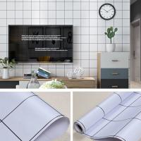 China Kitchen Backsplash Tile Bathroom Home Decor PVC Vinyl Self Adhesive Wallpaper Ceramic Tile for sale