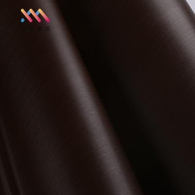 China 122cm Width Wood Panel Effect Wallpaper Waterproof Black Wood Grain Wallpaper for sale