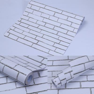 China 3d Brick Wallpaper PVC Vinyl Adhesive Wall Paper Wall Stickers Fashionable Design for sale