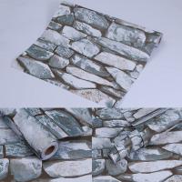 China Modern Style Stone Brick Design Wall Stickers Wallpaper 3D Brick Wall Paper for Home Deco for sale