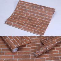 China Modern Style Stone Brick Design Wall Stickers Wallpaper 3D Brick Wall Paper for Home Deco for sale