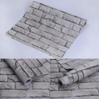 China Modern Style Stone Brick Design Wall Stickers Wallpaper 3D Brick Wall Paper for Home Deco for sale