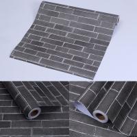 China Modern Style Stone Brick Design Wall Stickers Wallpaper 3D Brick Wall Paper for Home Deco for sale