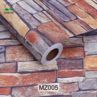 China Moisture-Proof 3D Brick Wallpaper for Home Decor Vinyl Wall Sticker Household Decoration for sale