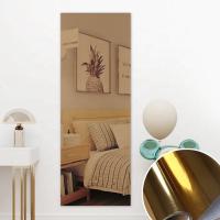 China Interiors Home Decor Striped Plaid Silver Mirror Sticker for a Contemporary Look for sale