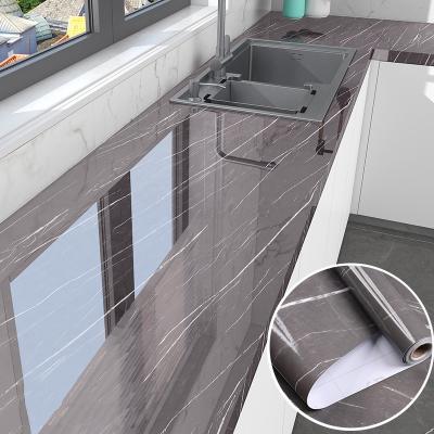 China 0.6*100m Roll Size PVC Marble Sheet Peel and Stick Wallpaper Enhance Your Entertainment Experience for sale