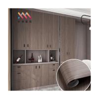 China Peel and Stick Wood Grain Wallpaper Counter top Paper for Furnitures 2ft Width Contemporary Design Style for sale
