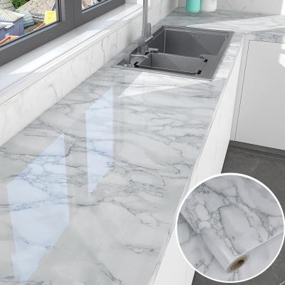 China Modern Design Anti-Static Marble Sticker Self Adhesive PVC Wallpaper 3D Wall Panel Easy to Maintain for sale