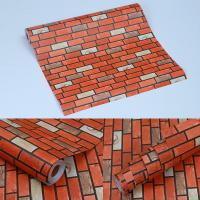 China Vinyl Wallpapers 3D Brick Wallpaper Rolls Interior Decoration Self Adhesive PVC Wall Paper for sale