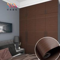 China 2ft Width Furniture Films Wood Grain Vinyl Wall Covering Wallpaper Roll for Contemporary Home Decoration for sale
