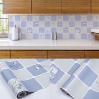 China Removable Wallpaper Kitchen Wall Art Stickers Backsplash Wallpaper Home Decor Wall Coating for sale