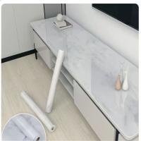 China Waterproof Oil Proof Marble Wallpaper for Desk Top Cover Decoration or Renovation Classic Peel Stick Vinyl Wallpapers for sale