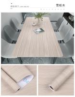 China Geometric Textured Embossed Wood Grain Self-Adhesive Vinyl Wallpaper for Furniture Decoration for sale