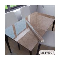 China Self-Adhesive PVC Vinyl Wallpaper For Kitchen Countertable In Black Marble With Marbling Design for sale