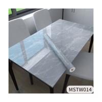 China Self-Adhesive PVC Vinyl Wallpaper For Kitchen Countertable In Black Marble With Marbling Design for sale