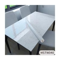 China Self-Adhesive PVC Vinyl Wallpaper For Kitchen Countertable In Black Marble With Marbling Design for sale