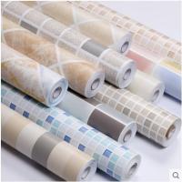 China Bathroom Vinyl Wallpaper Imitated Ceramic Tile Design for Wall Decoration 3d Wall Covering for sale
