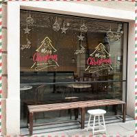 China Peel and Stick PVC Transparent Christmas Decorative Film for Home or Store Glass Door or Window Protects from Sun Damage for sale