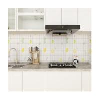 China Static Kitchen Sticker No Glue Removable Geometric Backsplash Wallpaper for Household for sale