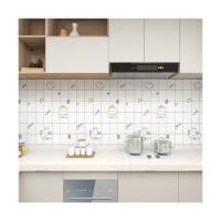 China Static Kitchen Sticker No Glue Removable Geometric Backsplash Wallpaper for Household for sale