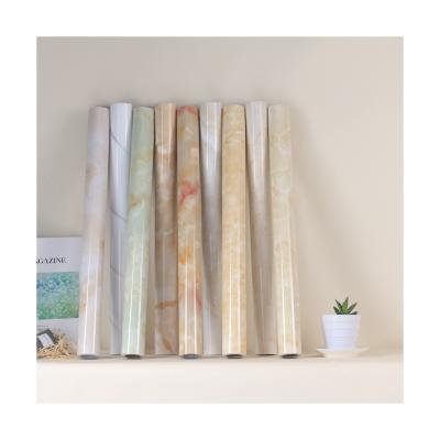 China Waterproof Marble Design Self adhesive Wall paper for Kitchen Cupboard Transformation for sale