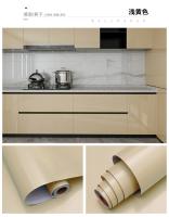 China Glossy Self-Adhesive Peel and Stick Wallpaper in Plain Color for Kitchen Cabinet Decor for sale
