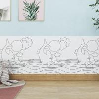 China Modern Design Kids Scribble Removable Blackboard Sticker for Kids Educational Tool for sale