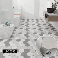 China Water Proof Floor Tile Stickers OEM Vinyl Floor Sticker Tiles Thicken Flooring stickers for sale