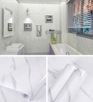 China Smooth Waterproof Pvc Self Adhesive Marble Decorative Wallpaper for Furniture Renovation and Easy Application for sale