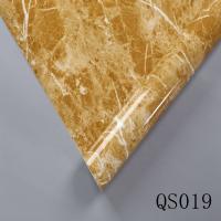 China Smooth Waterproof Pvc Self Adhesive Marble Decorative Wallpaper for Furniture Renovation and Easy Application for sale