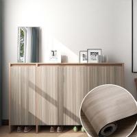 China Moisture Proof Faux Wood Grain Wallpaper 100m Peel And Stick Removable Wallpaper for sale