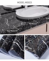 China Smooth Waterproof Pvc Self Adhesive Marble Decorative Wallpaper for Furniture Renovation and Easy Application for sale