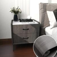 China Moisture Proof Faux Wood Grain Wallpaper 100m Peel And Stick Removable Wallpaper for sale