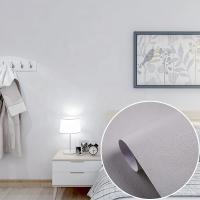 China 60cm 120cm Width Plain Grey Wallpaper Solid Color Vinyl Peel And Stick Wallpaper for sale
