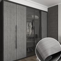China Grey Wood Grain Design 3D Contact Wallpaper for Waterproof Wall Decoration for sale