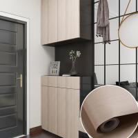 China Removable Dark Wood Grain Wallpaper Peel And Stick Self Adhesive wallpaper Wooden Wallpaper Sticker for sale