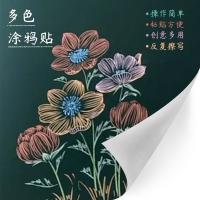 China PVC Classroom Writing Magnetic Blackboard Sticker White Green Blackboard Adhesive for sale