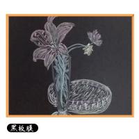 China PVC Classroom Writing Magnetic Blackboard Sticker White Green Blackboard Adhesive for sale