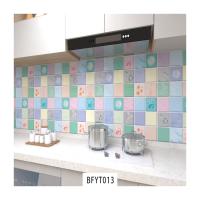 China Easy to Install 3D Tile Sticker Self-Adhesive PVC Backsplash Wallpaper for Kitchen and Bathroom for sale