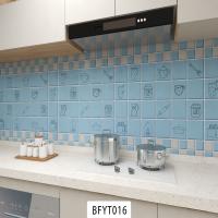 China Easy to Install 3D Tile Sticker Self-Adhesive PVC Backsplash Wallpaper for Kitchen and Bathroom for sale