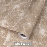 China Classic Style PVC Film Wall Covering Marble Wallpaper for Bathroom Transformation Solution for sale