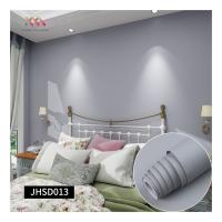 China Removable DIY Plain Light Grey Wallpaper 60cm*10m Adhesive Vinyl Wallpaper for sale
