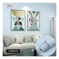 China Removable DIY Plain Light Grey Wallpaper 60cm*10m Adhesive Vinyl Wallpaper for sale