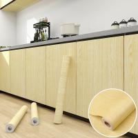 China Stripes Wood Effect Wallpaper Vinyl Wood Grain Peel And Stick Wallpaper for sale