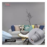 China Removable DIY Plain Light Grey Wallpaper 60cm*10m Adhesive Vinyl Wallpaper for sale