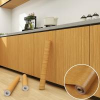 China Add a Touch of Elegance to Your Home with Classic Style 3D Wood Grain Wallpaper Sticker Stripes Plaid for sale