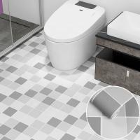 China 3M Self Adhesive Floor Sticker PVC Flooring Sticker For Hotel Bathroom Decoration for sale